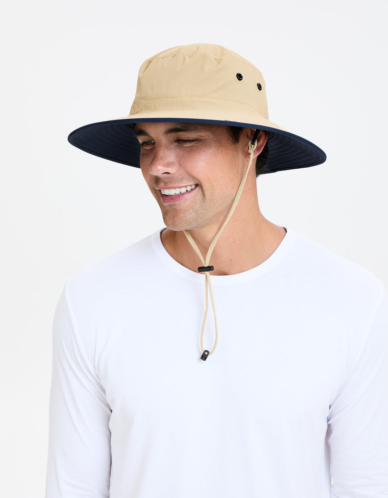 Men's UPF 50+ Sun Protective Broad Brim Sun Hat | UV Protection Hat ...