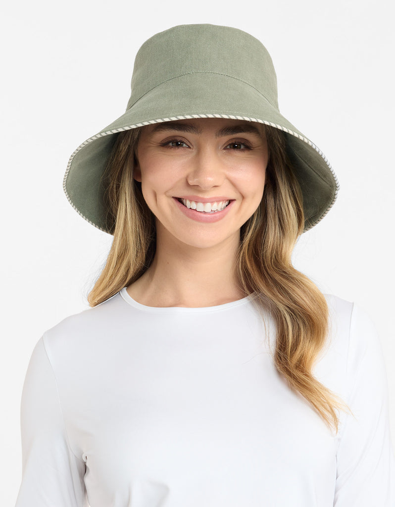 Palm Beach Cotton Linen Sun Hat UPF 50+ | Women's Sun Protection Hat ...